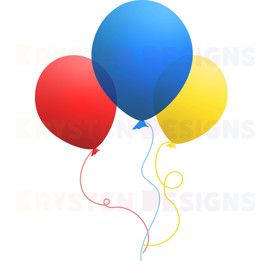 Birthday Balloons Icon - Digital Download PNG, SVG - Etsy