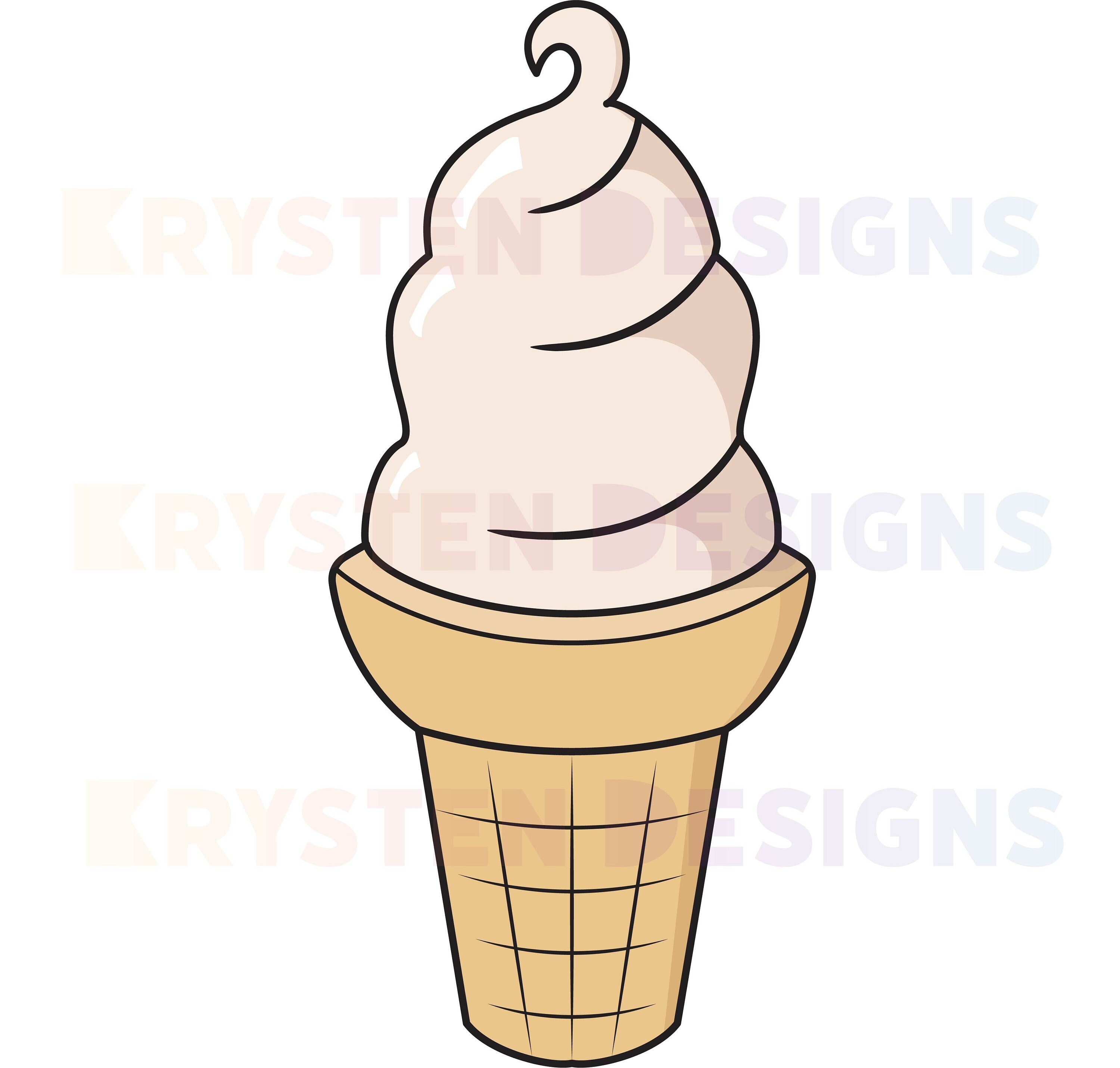 Soft Serve Ice Cream Cone Png