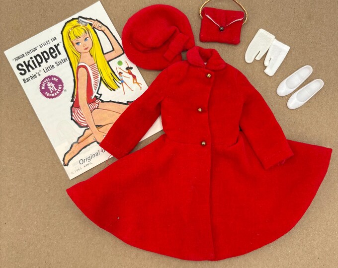 Skipper Barbie Dress Coat 1906 Complete Vintage 1960s - Etsy