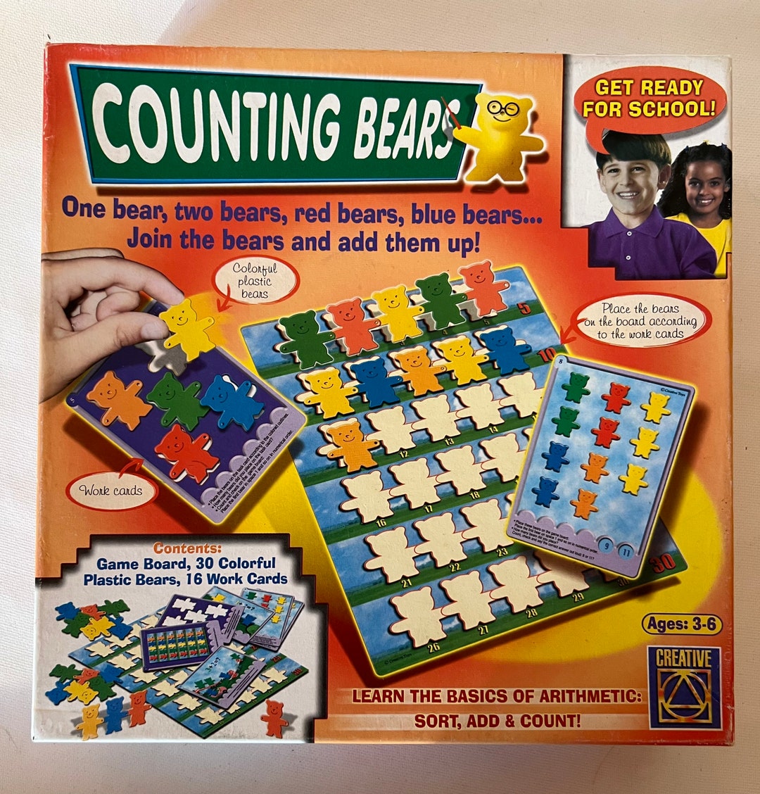 Counting Bears Preschool Game for Kindergarten Readiness, Math Skills ...