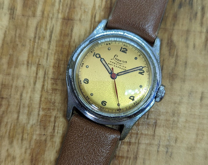 Vintage 1950s Military Style Men's Watch by Lunesa - Etsy