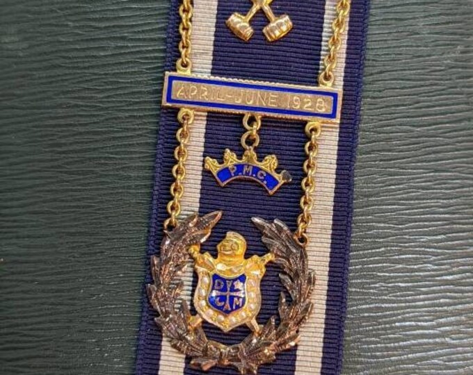 Amazing 10K Gold Vintage 1928 Demolay Past Master Councilor Medal W ...