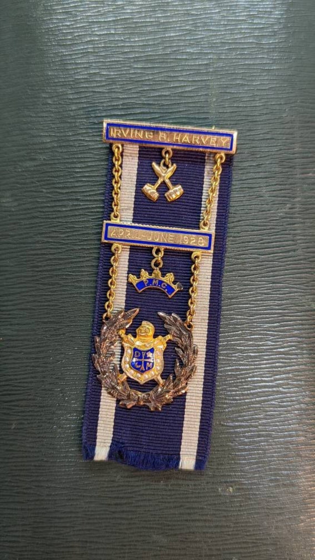 Amazing 10K Gold Vintage 1928 Demolay Past Master Councilor Medal W ...