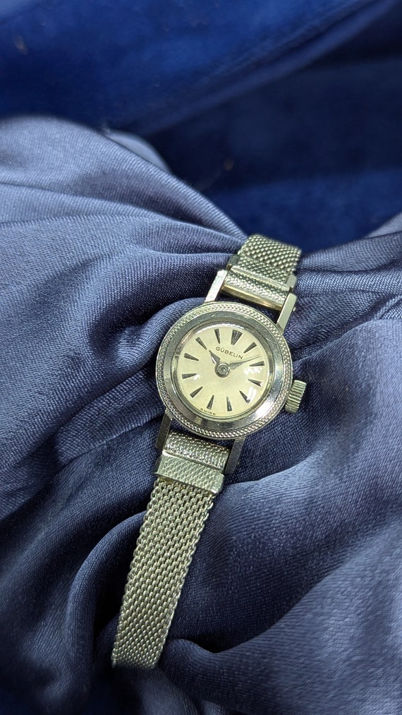 Exceptional Vintage 1960s Gubelin 18k White Gold Ladi… - Gem