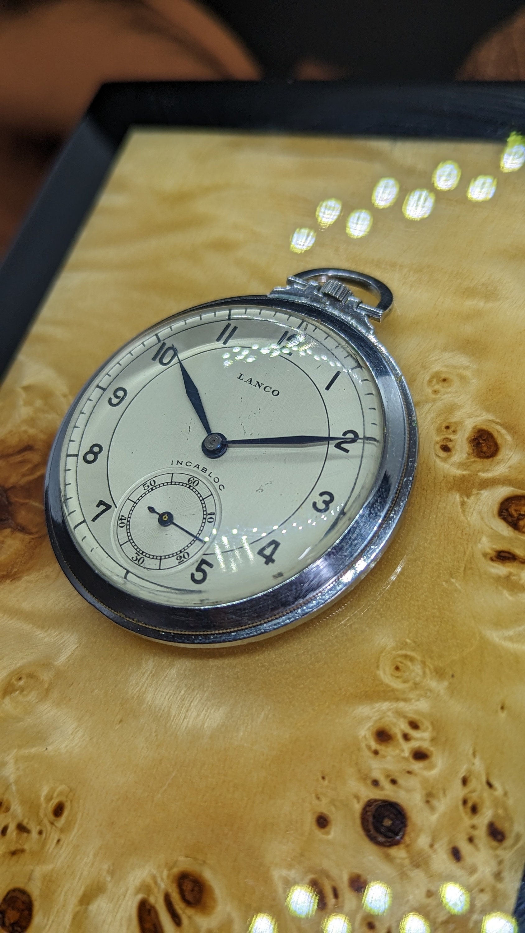 Beautiful Vintage Lanco Art Deco Style Pocket Watch Serviced - Etsy