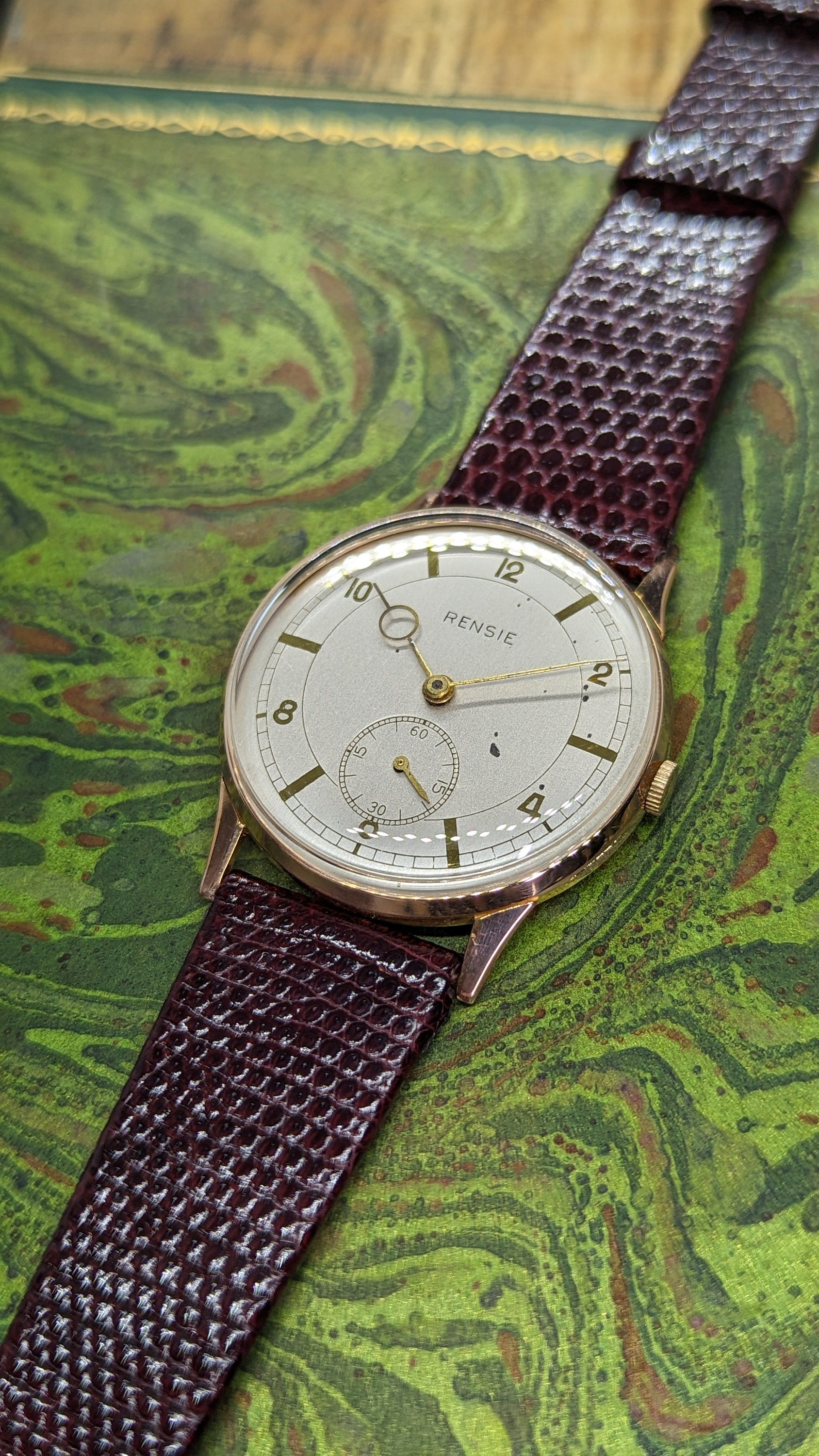 Incredible 18k Rose Gold Vintage Rensie/alpina Men's Watch - Etsy