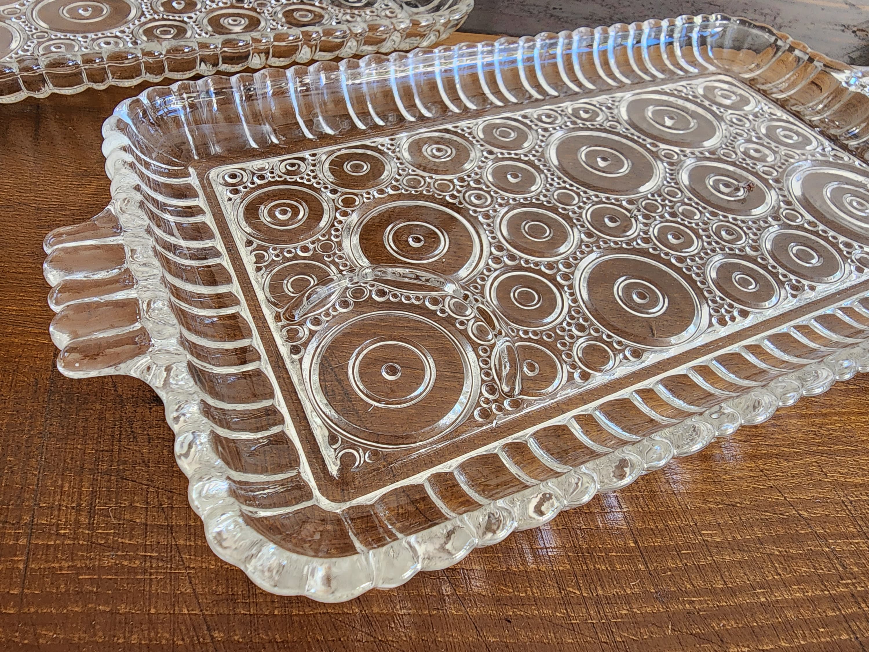 Vintage Anchor Hocking Snack & Sip Plates - Etsy