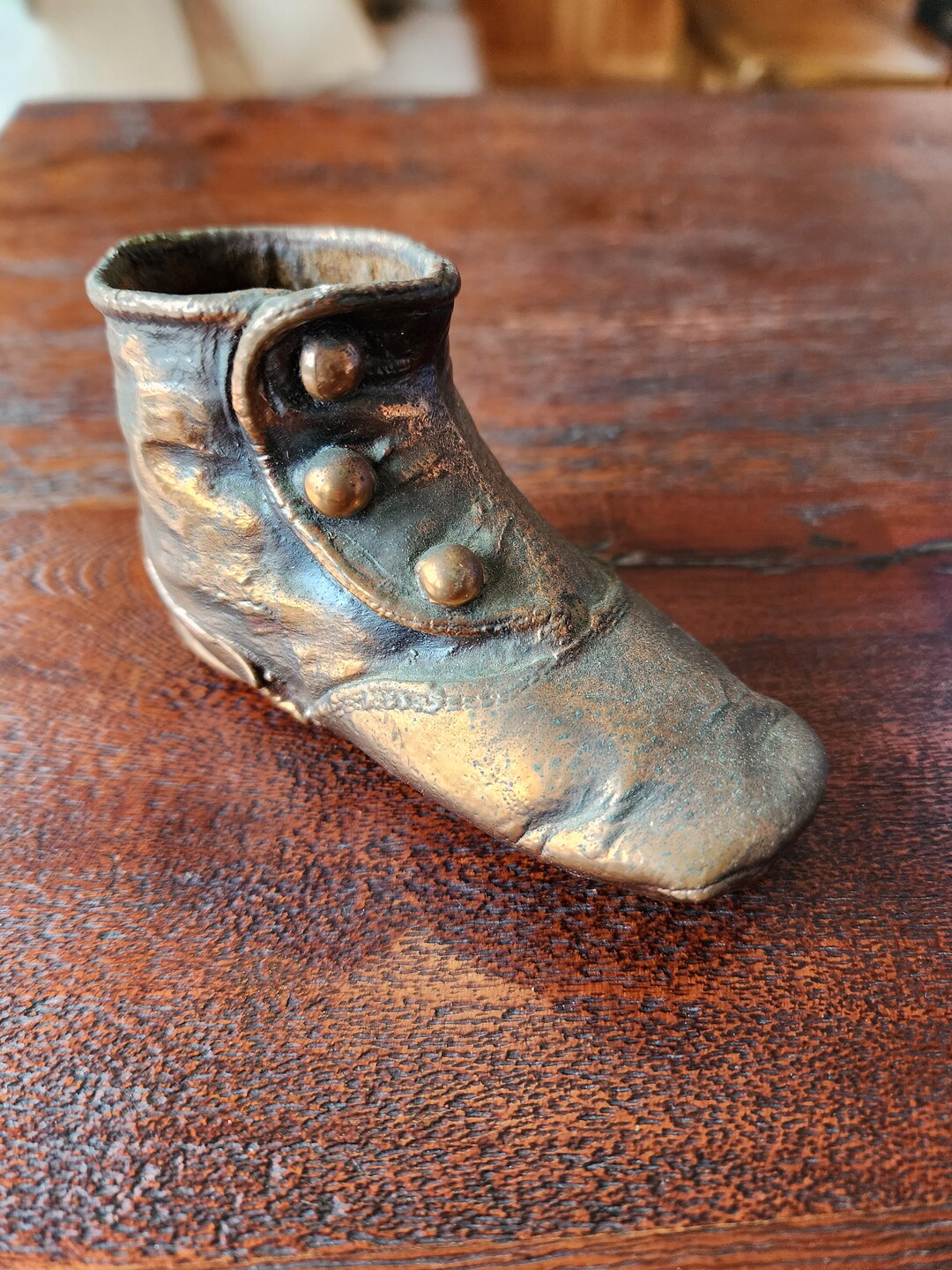 Antique Bronze Baby Shoe Boot Bootie, Pre 1930s Gothic Victorian - Etsy
