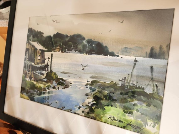 Watercolor Oregon 1950s