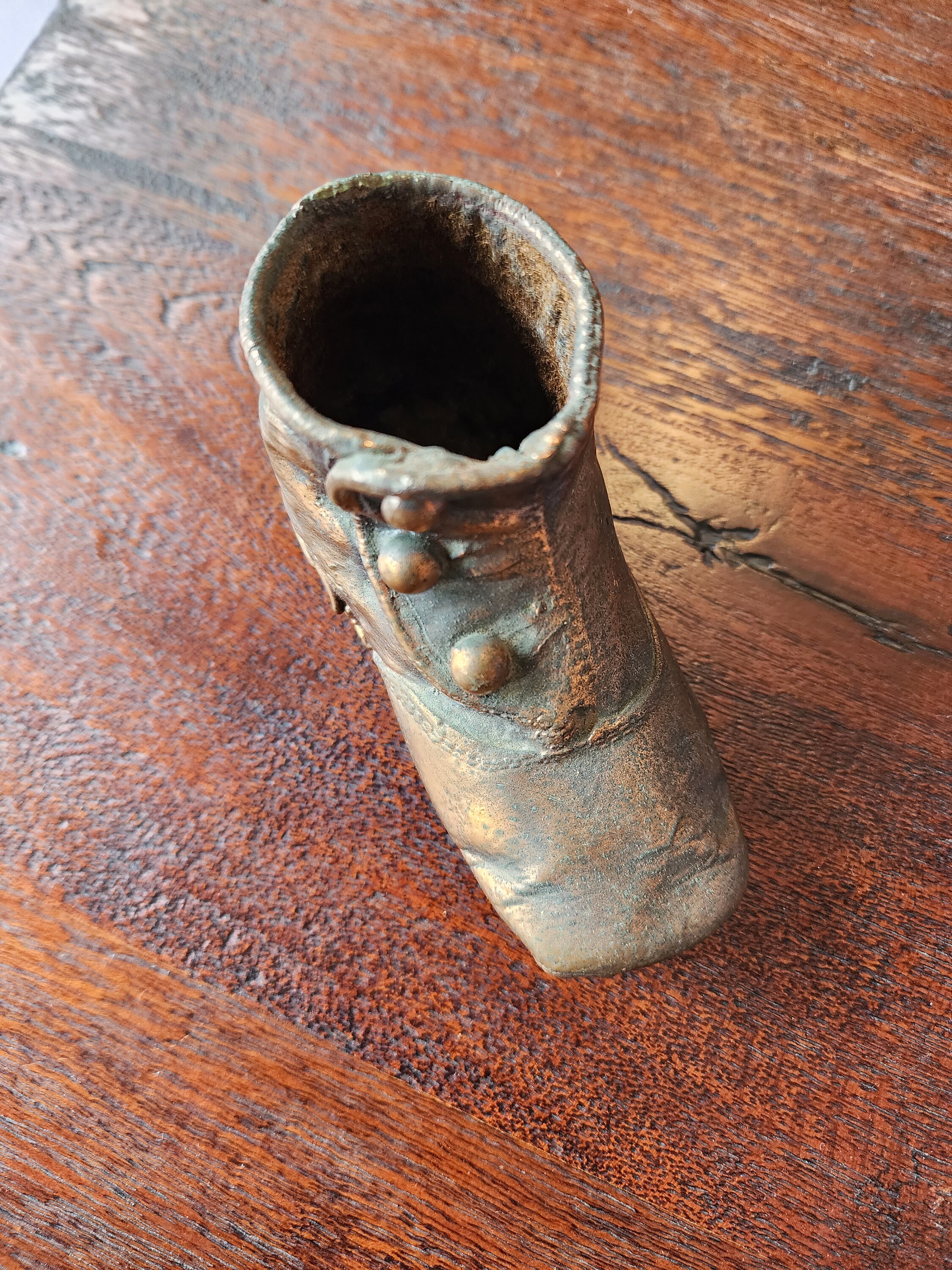 Antique Bronze Baby Shoe Boot Bootie, Pre 1930s Gothic Victorian - Etsy