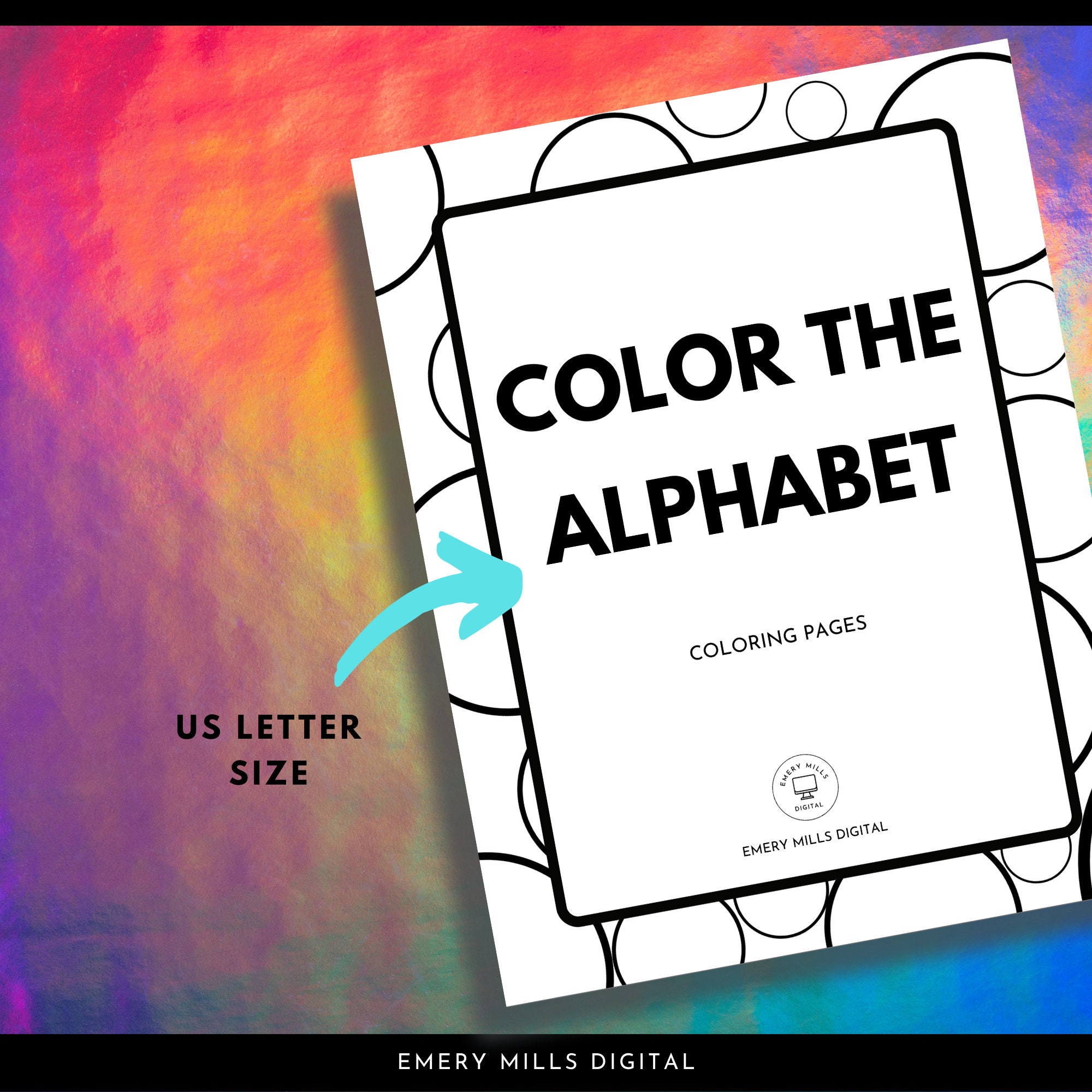 Color the Alphabet - ABC Printable Coloring Pages - Instant Download - Etsy