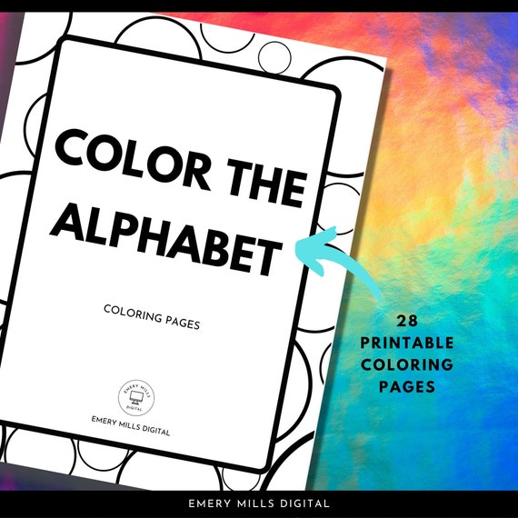 Color the Alphabet ABC Printable Coloring Pages Instant | Etsy