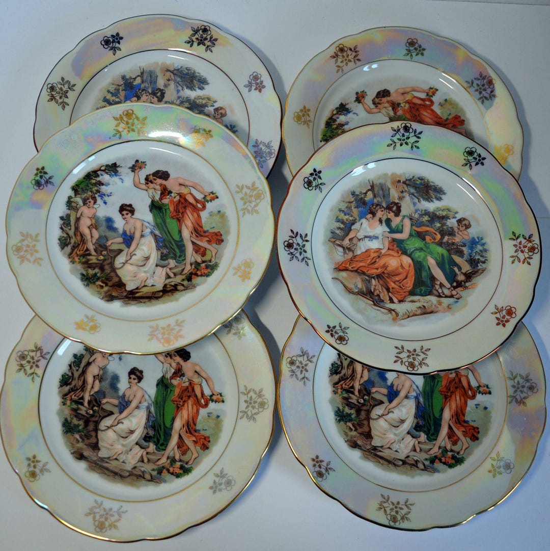 Set of Vintage Porcelain Plates Madonna Kahla GDR, the 1970s - Etsy