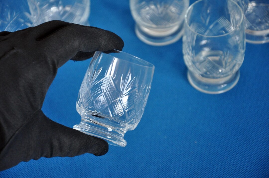 Set of Vintage Soviet Crystal Drinking Glasses, 1980s - Etsy