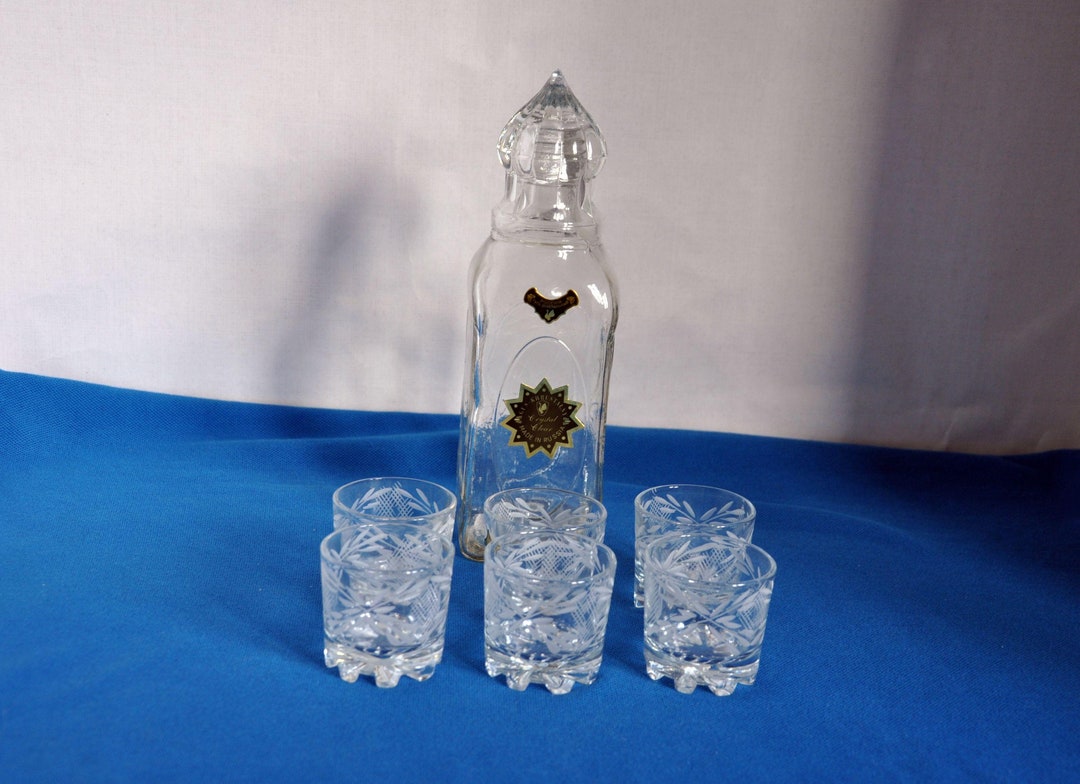 Set of Vintage Soviet Crystal Glasses, 1990s - Etsy