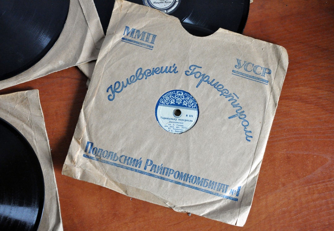 Rarest Vintage Soviet Gramophone Records, 1950s - Etsy
