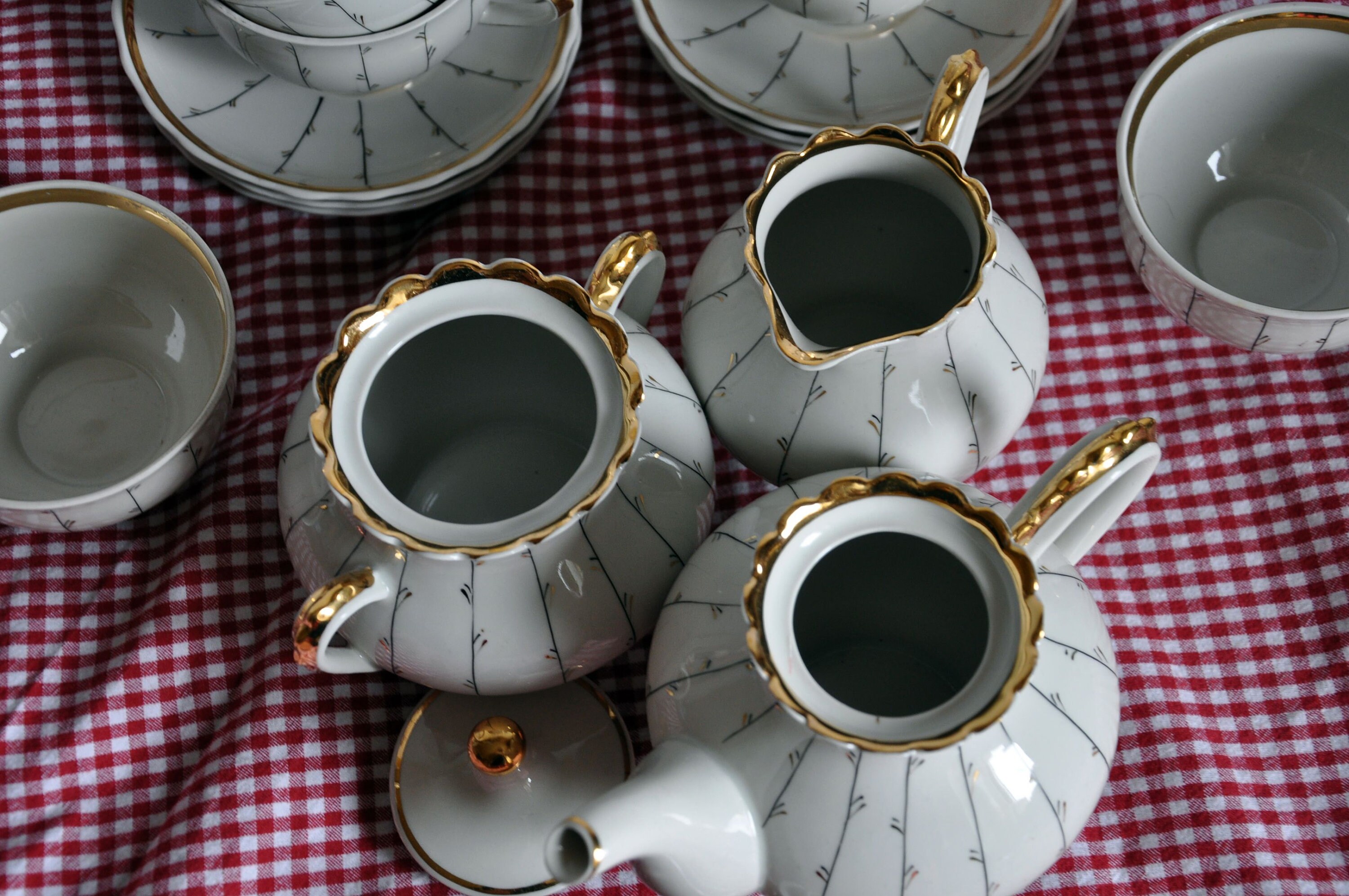 Soviet Vintage Porcelain Tea Set, 1980s - Etsy