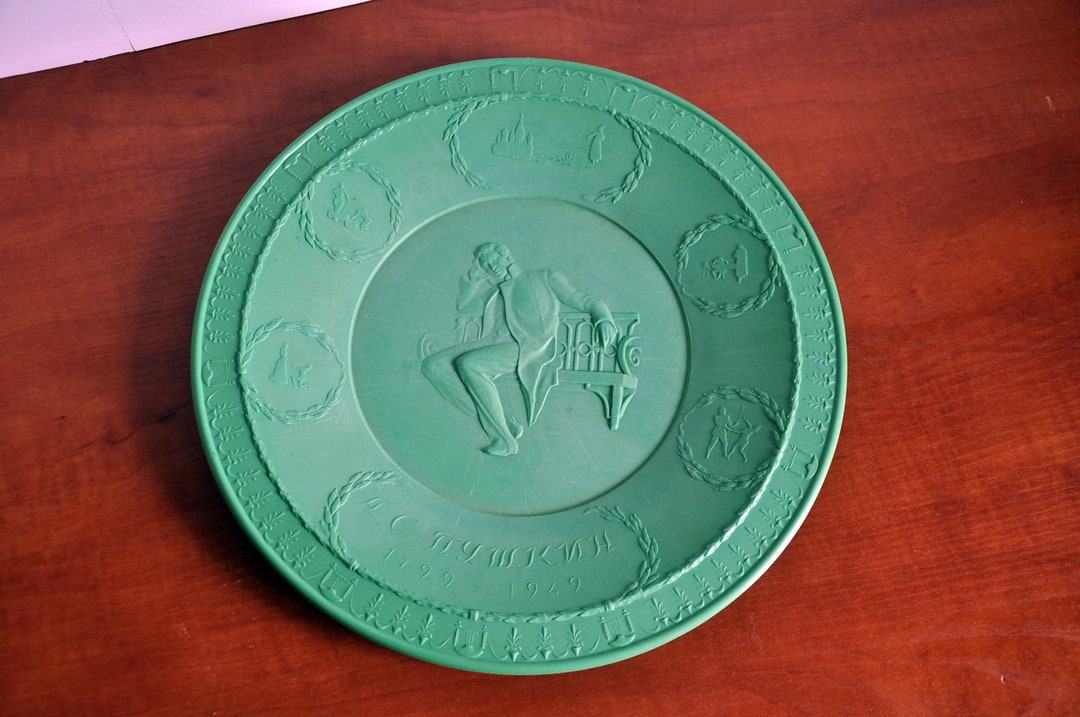 Vintage Soviet Decorative Souvenir Dish Alexander Pushkin, 1949 - Etsy