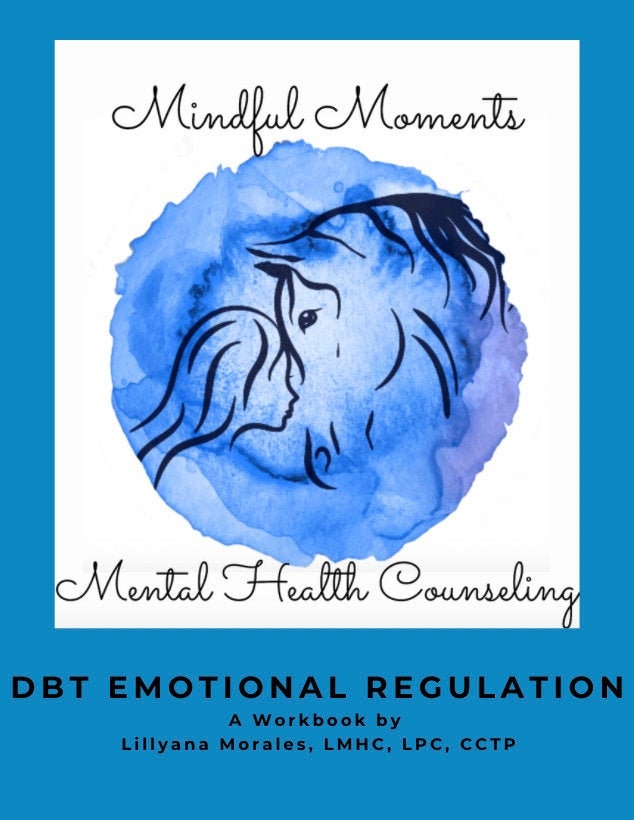 DBT Emotional Regulation Mental Health Workbook From a Licensed ...