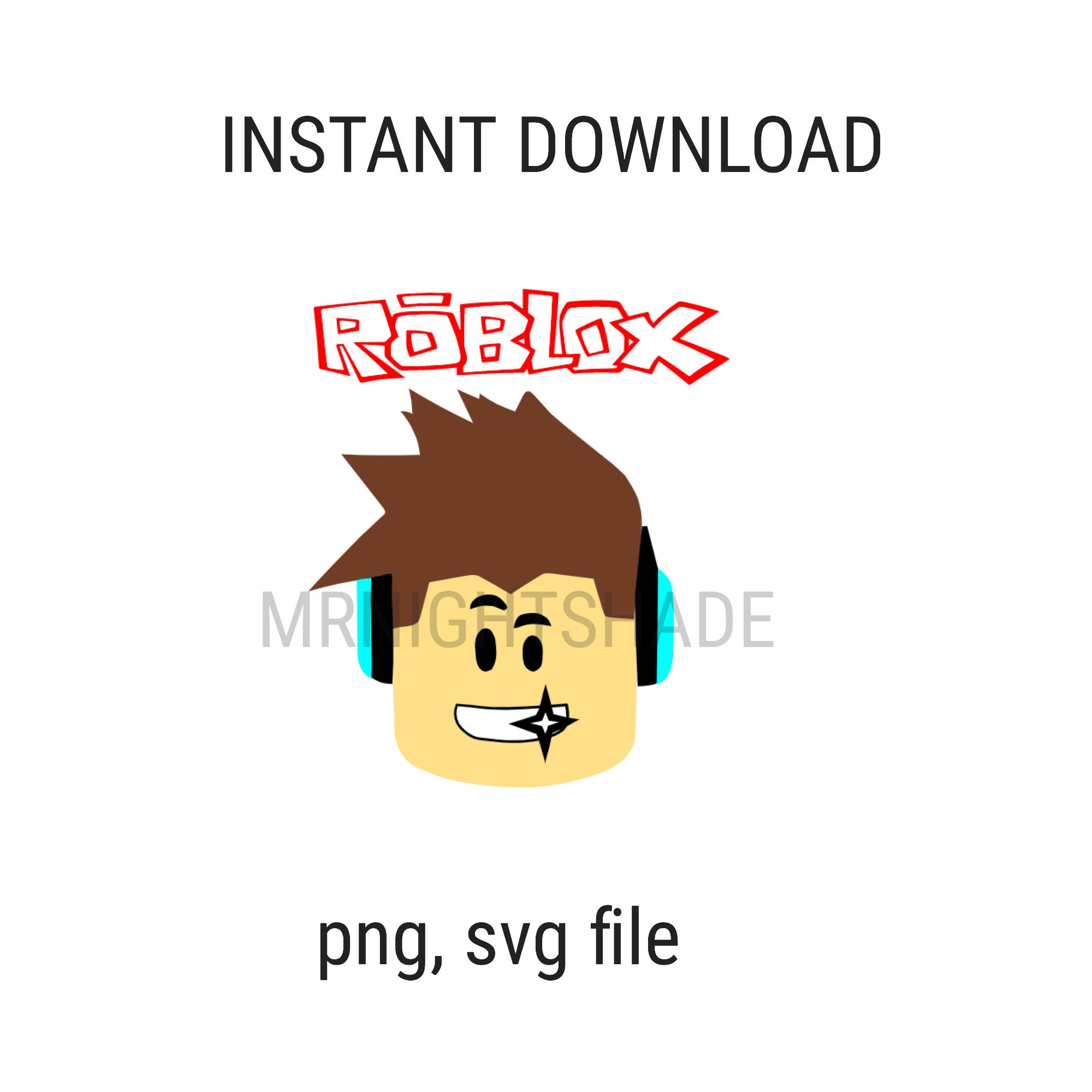 Layered Roblox face SVG png Instant Download Among us Cricut | Etsy