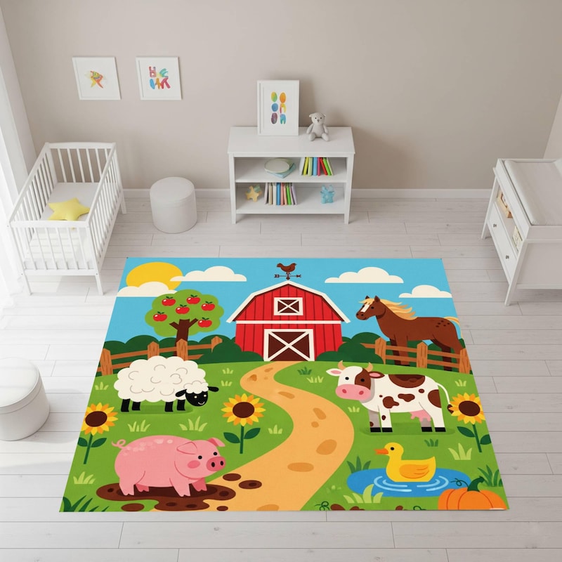Farm Play Mat - Etsy