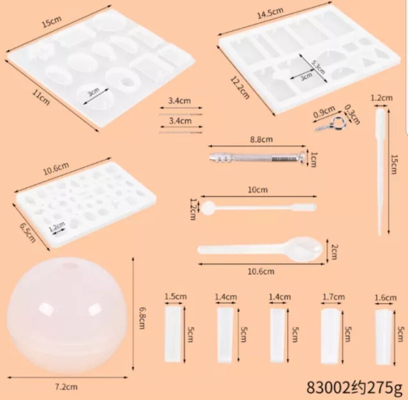 77 Piece Resin Making Stater Kit - Etsy