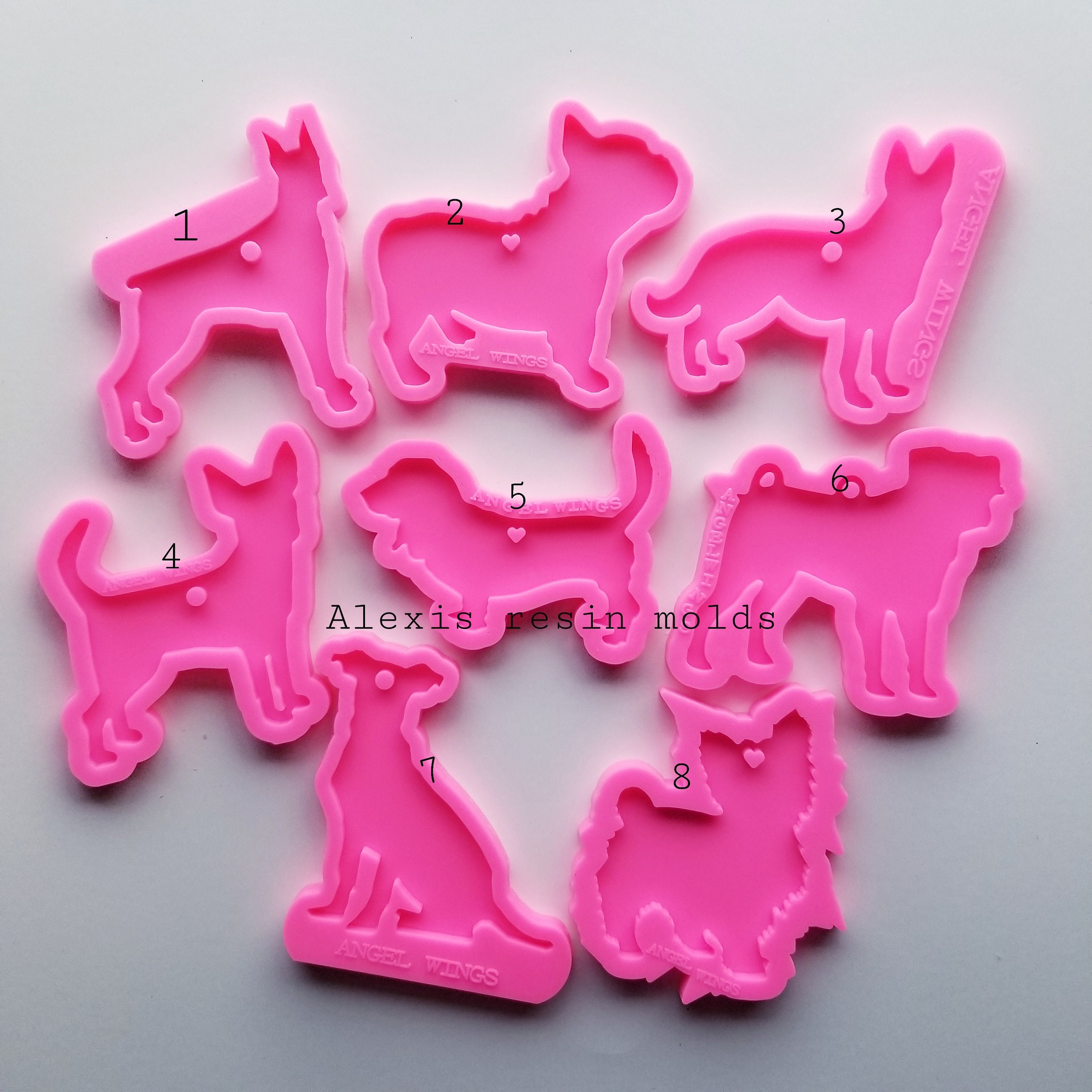 Dog Keychain Resin Molds - Etsy