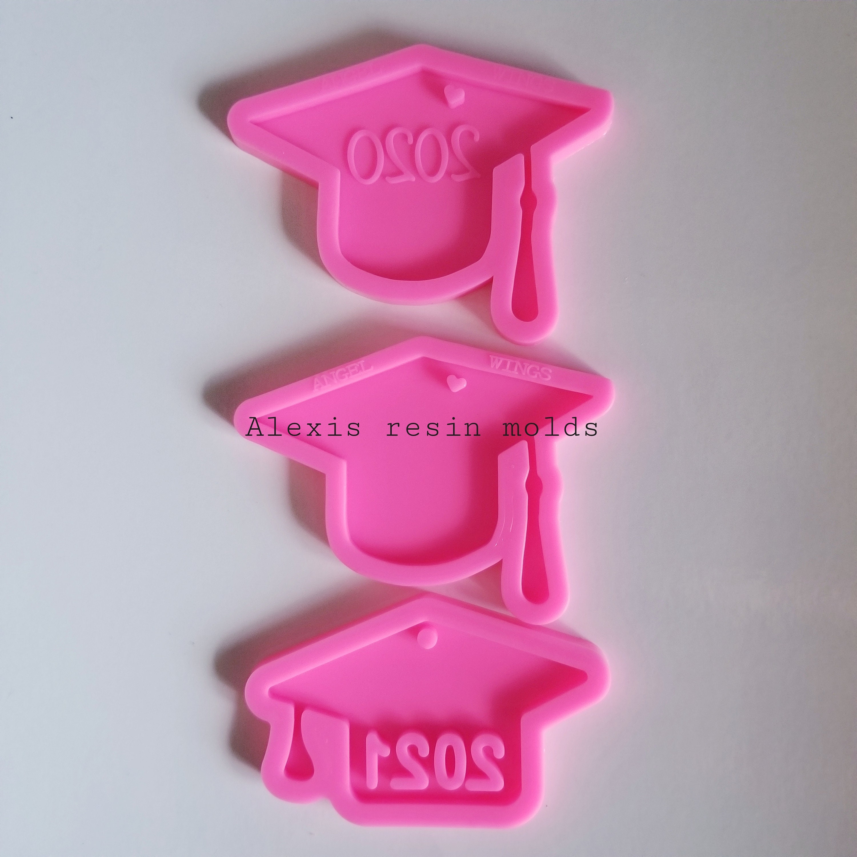 Resin Craft Molds 2021 Graduation Cap Keychain Molds Epoxy Resin Mold ...