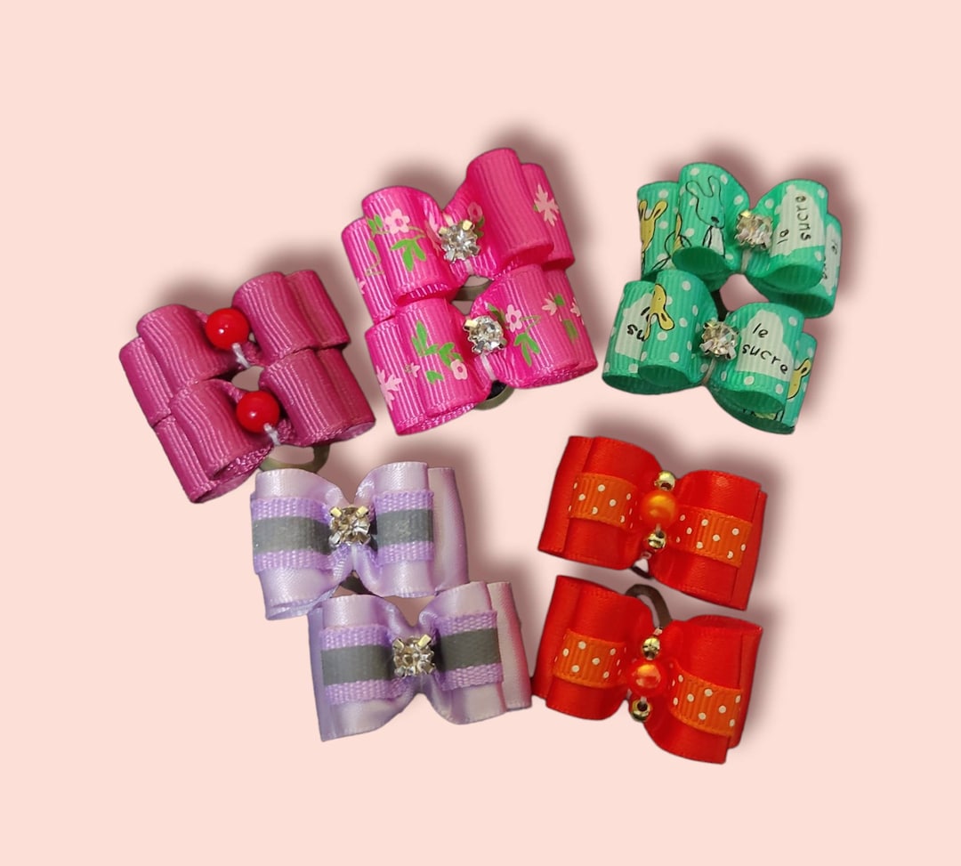 LIMITED Dog Hair Bows Pet Hair Bow Show Bows for Dogs Hair Bowtie With ...
