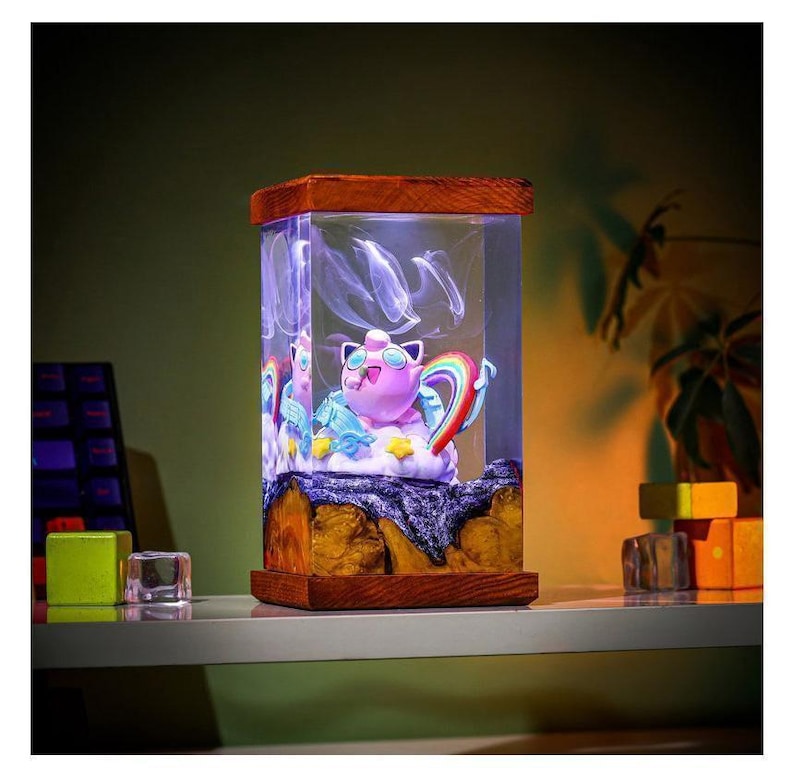 Ji.gg.lyp.uff Pok.em.on Epoxy Lamp, Pok.em.on WORLD Resin Diorama Lamp ...