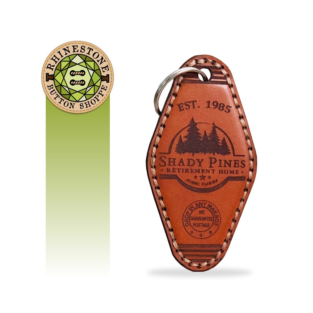 SHADY PINES Retirement Home Keychain, Golden Girls - Hand-stitched ...