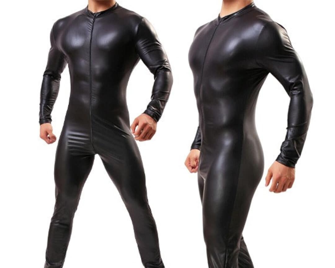Mens Catsuit, Bodysuit Men, Black Catsuit, Catsuit for Men, Catsuit ...