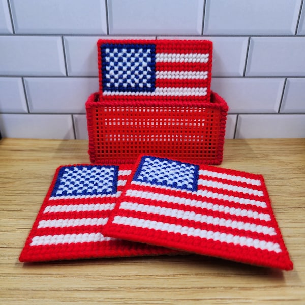 Plastic Canvas Coasters - Etsy