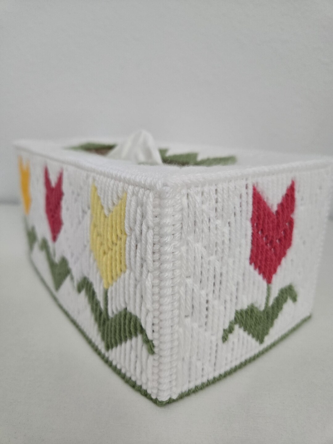 Spring Flower Tissue Box, Long - Etsy