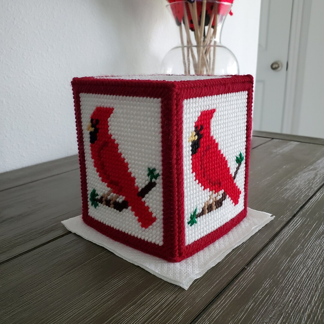 Cardinal Tissue Box - Etsy