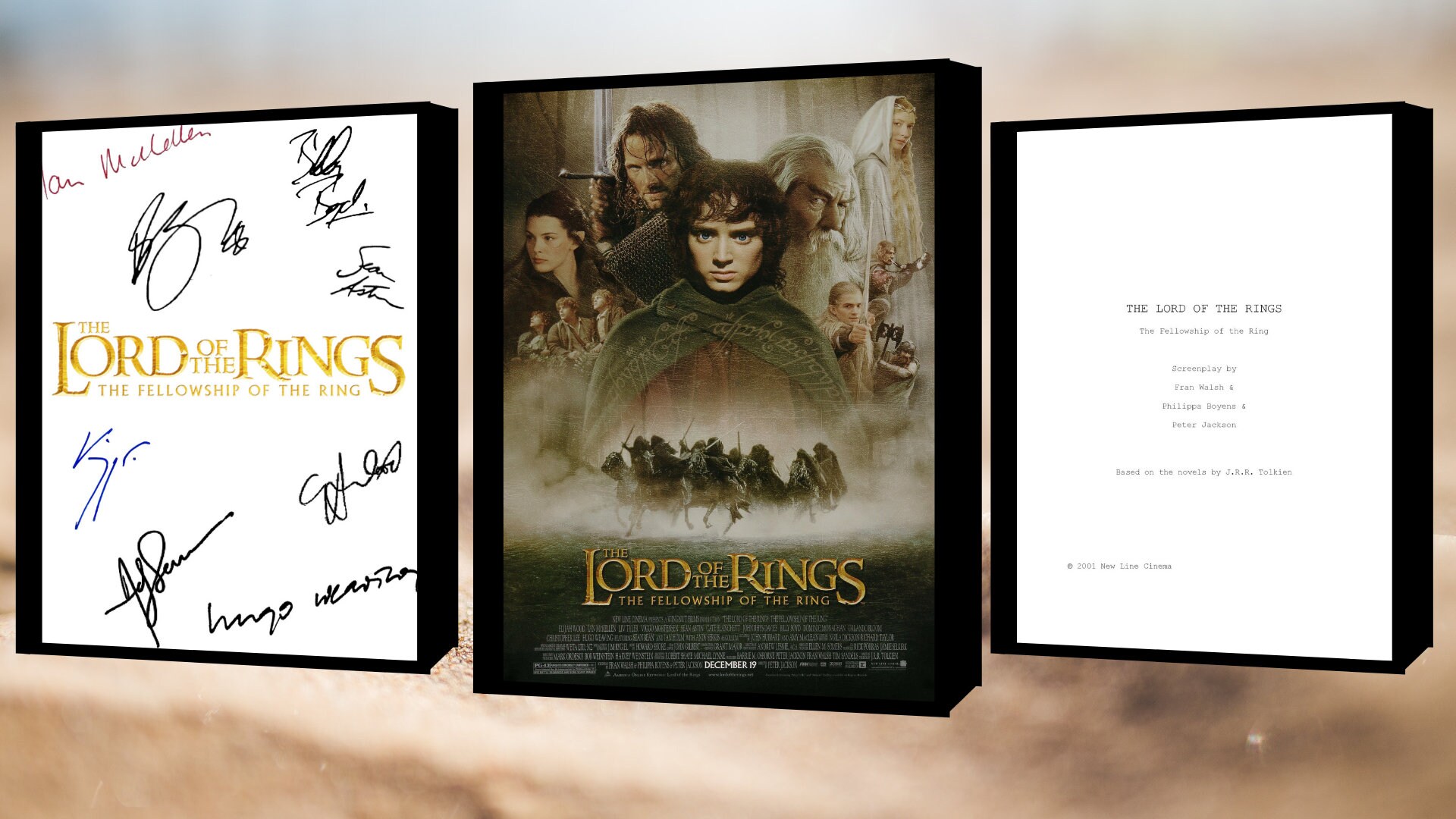 The Lord Of The Rings The Fellowship Of The Ring Script Movie | Etsy