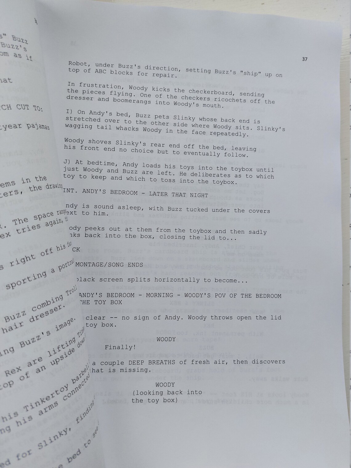 Toy Story Script/Screenplay & Movie Poster And Autographs | Etsy