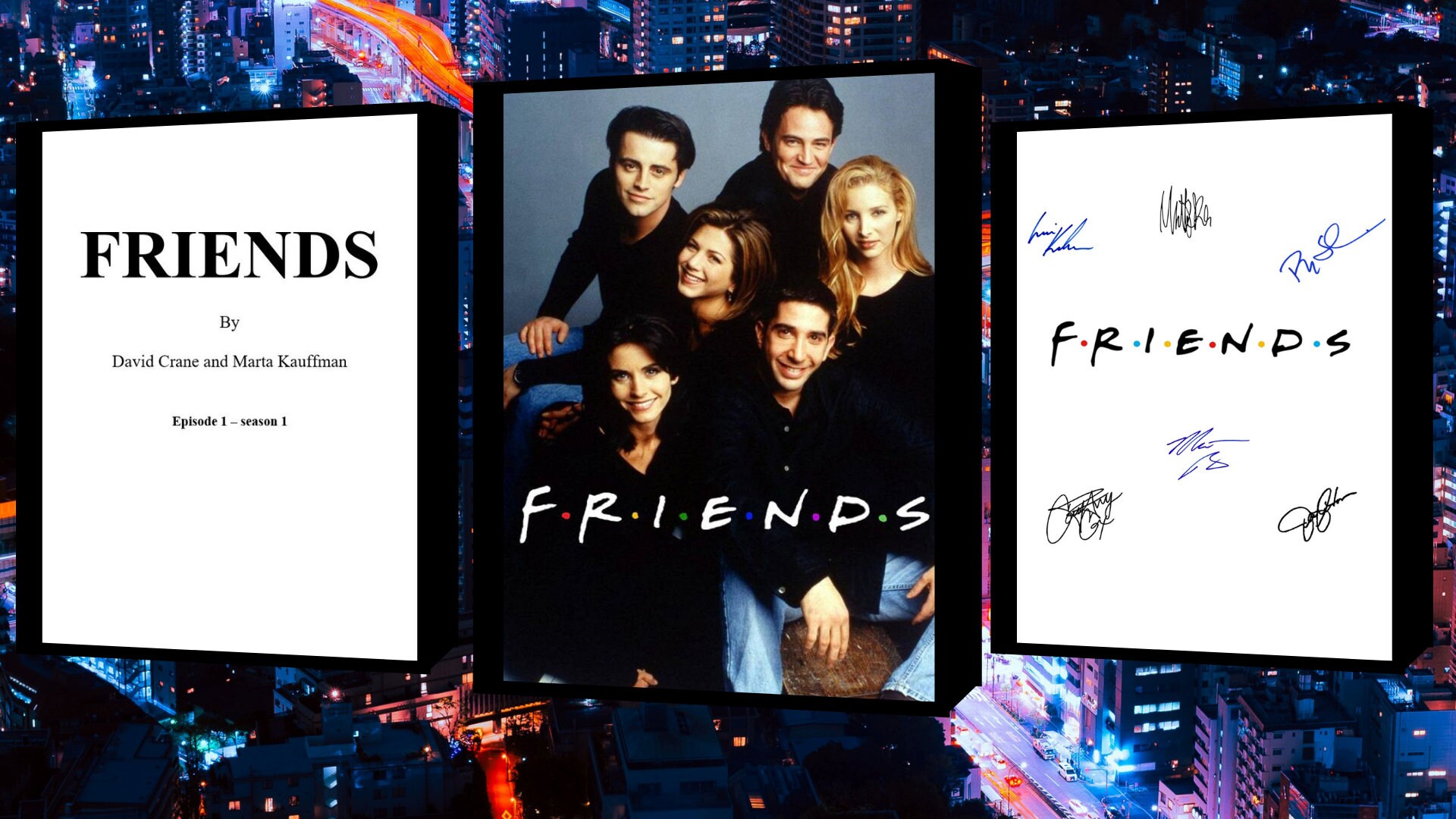 Friends Script/Screenplay With Poster And Autographs Signed | Etsy