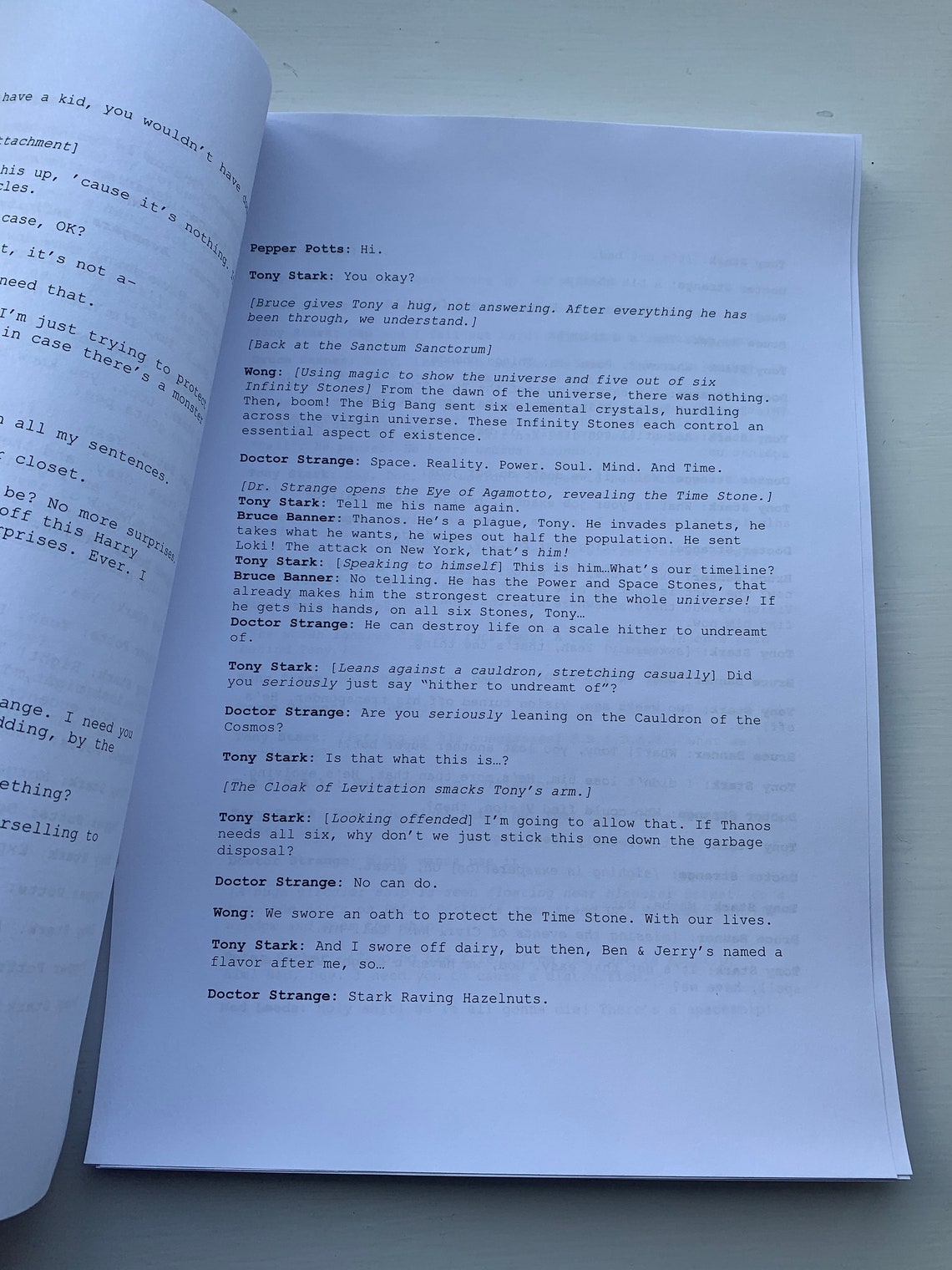 Avengers Infinity War Script/Screenplay W/Movie Poster & | Etsy