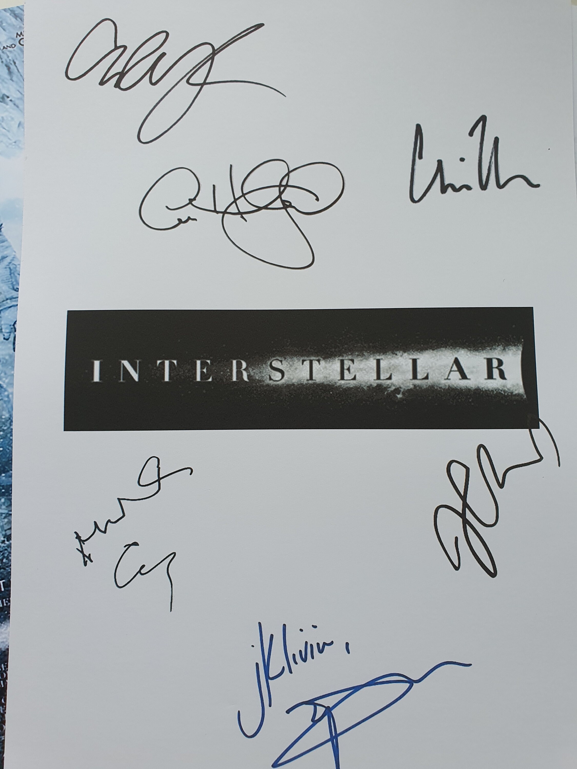 Interstellar Script/screenplay With Movie Poster and | Etsy