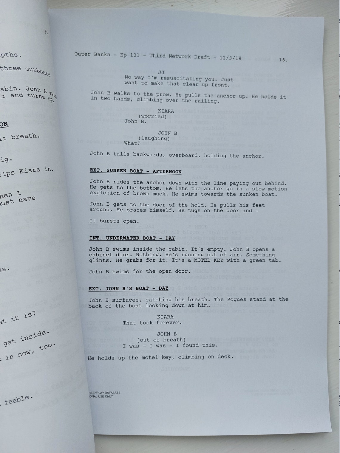 Outer Banks Script/screenplay Movie Poster Autograph Signed | Etsy UK