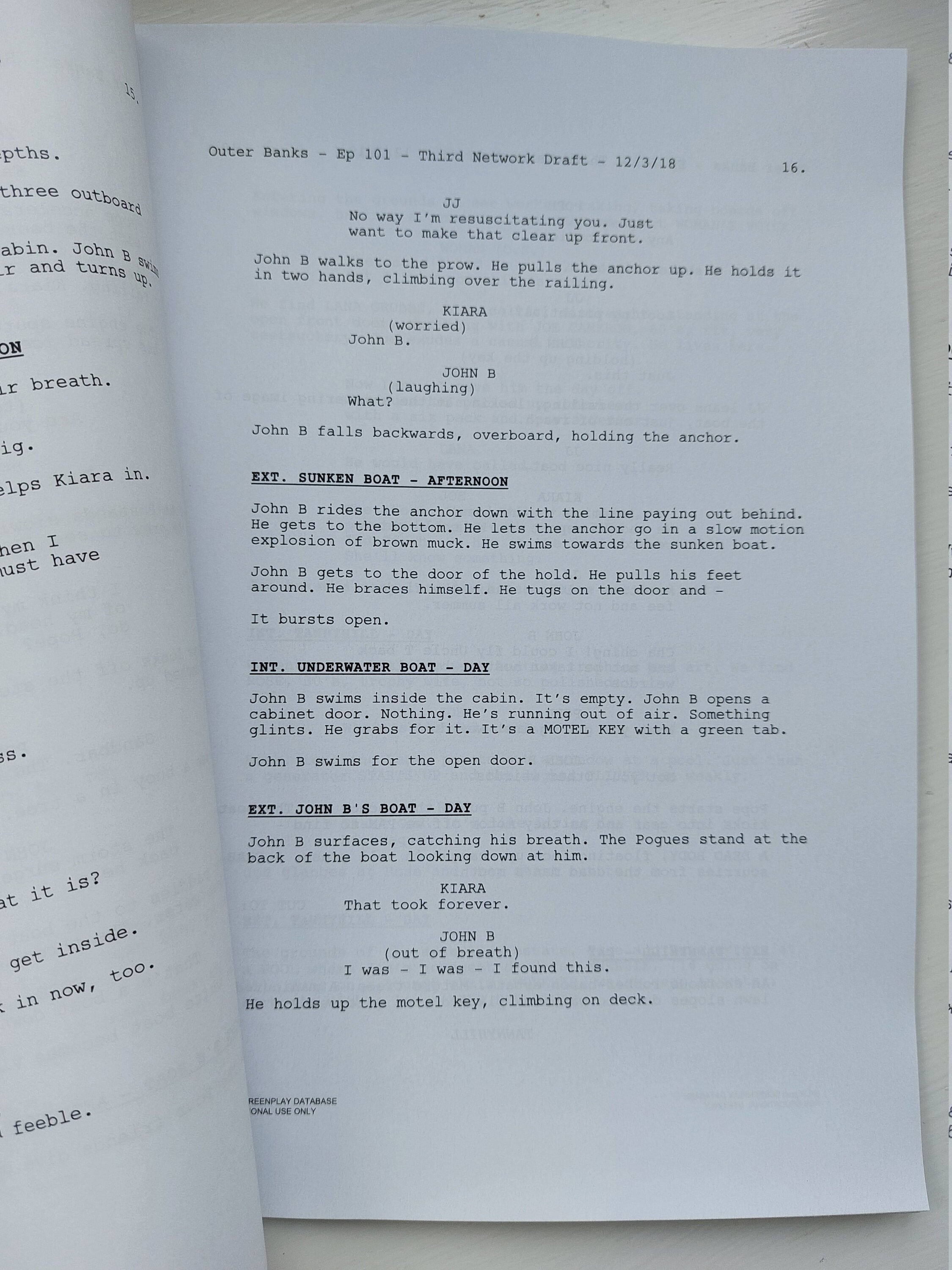 Outer Banks Script/screenplay Movie Poster Autograph Signed | Etsy UK