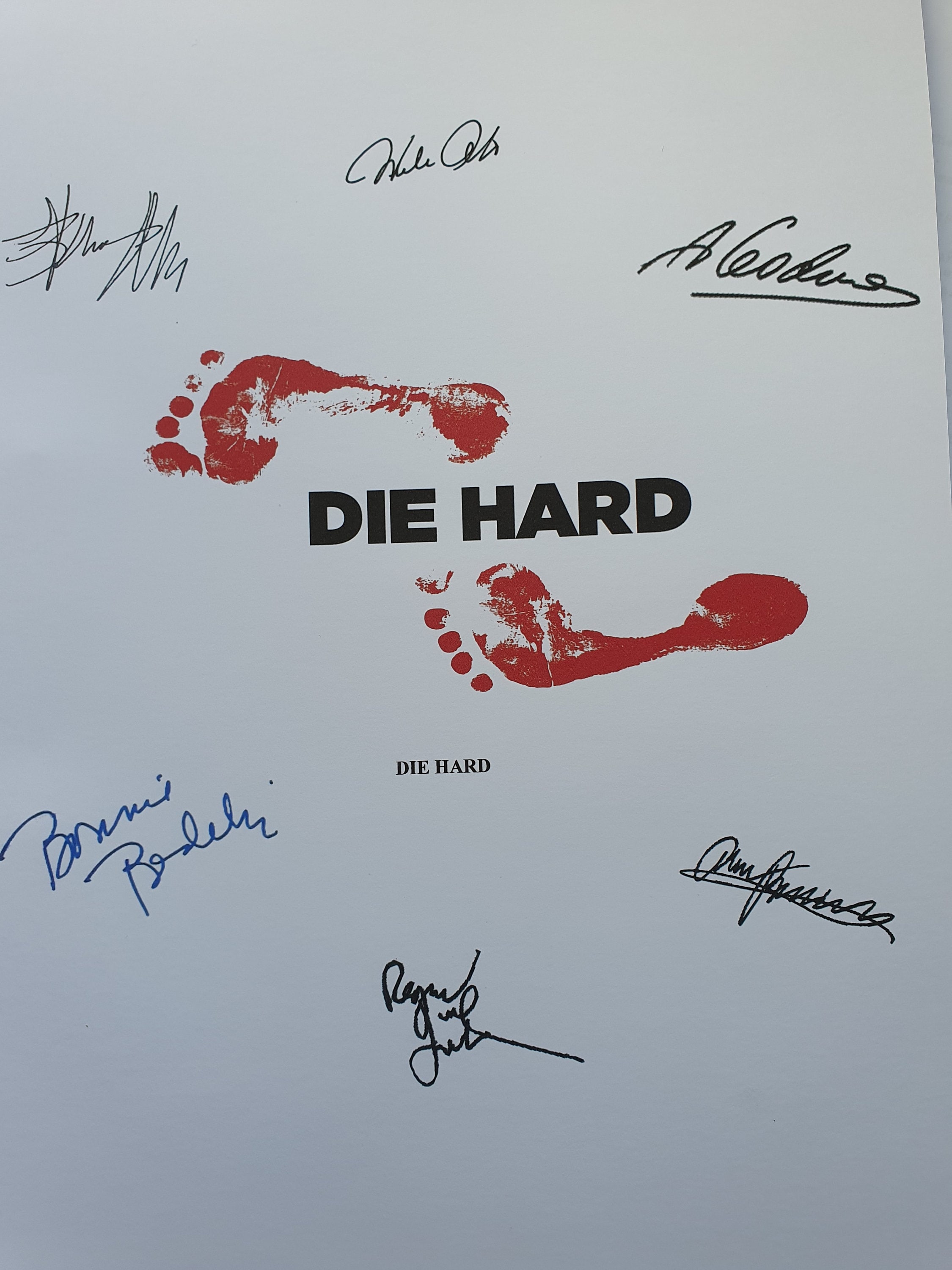 Die Hard Script/Screenplay & Movie Poster And Autographs | Etsy