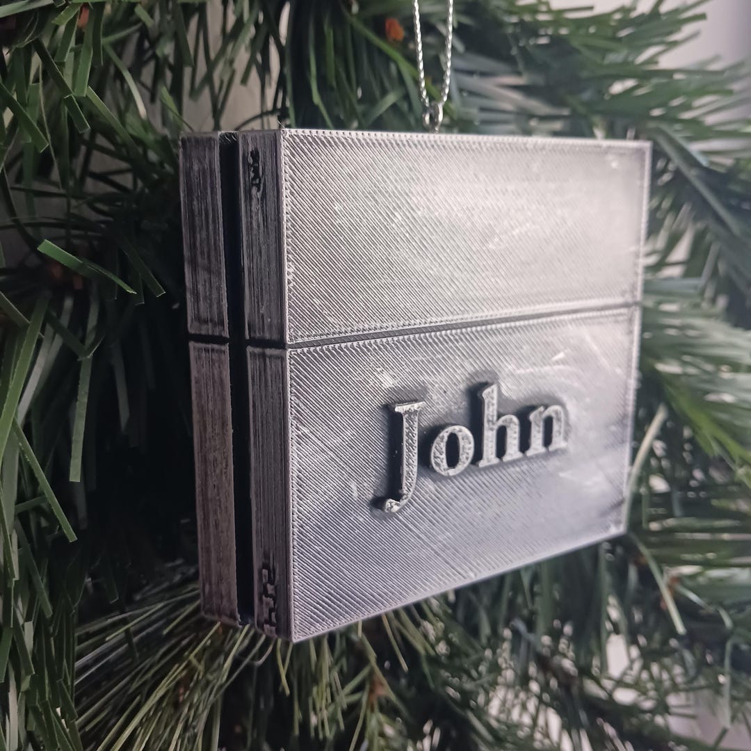 Custom 3D Printed PS4 Christmas Ornament - Personalized Gamer Gift - Etsy