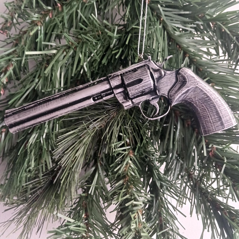 3D Printed Colt Python Revolver Christmas Ornament – Hand Painted - Etsy