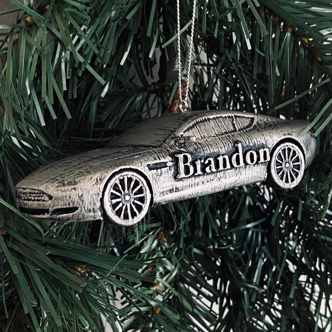 Custom 3D Printed Astin Martin Christmas Ornament – Personalized Car ...