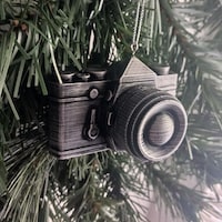 Personalized Camera Christmas Acrylic Ornament 2D Flat, Photographer ...
