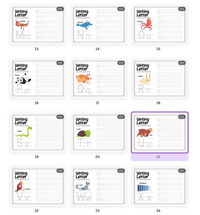 Alphabet Worksheets Printable Tracing Coloring Homeschool Teacher Kids ...