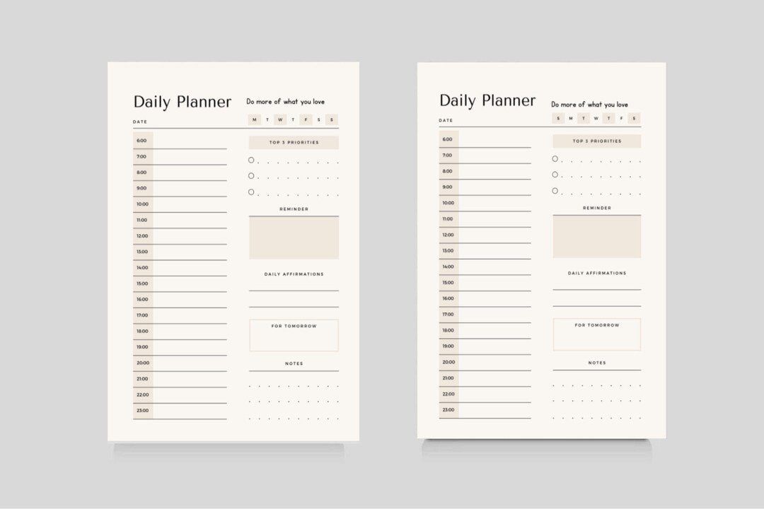 Minimal to Do List Printable, Simple Tasks List Template, Productivity ...