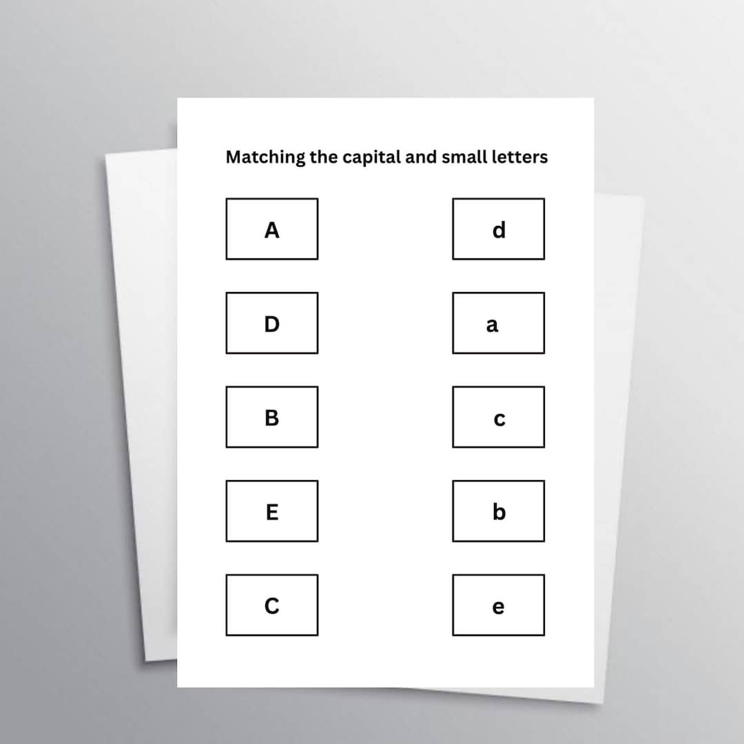 Preschool Worksheets, Printable Alphabet Activities for Kids - Capital ...